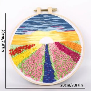 DIY Landscape Embroidery Kit I Complete Needlepoint Kit I Embroidery ...