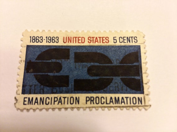 Rare 1863-1963 Emancipation Proclamation Commemorative Stamp - Etsy