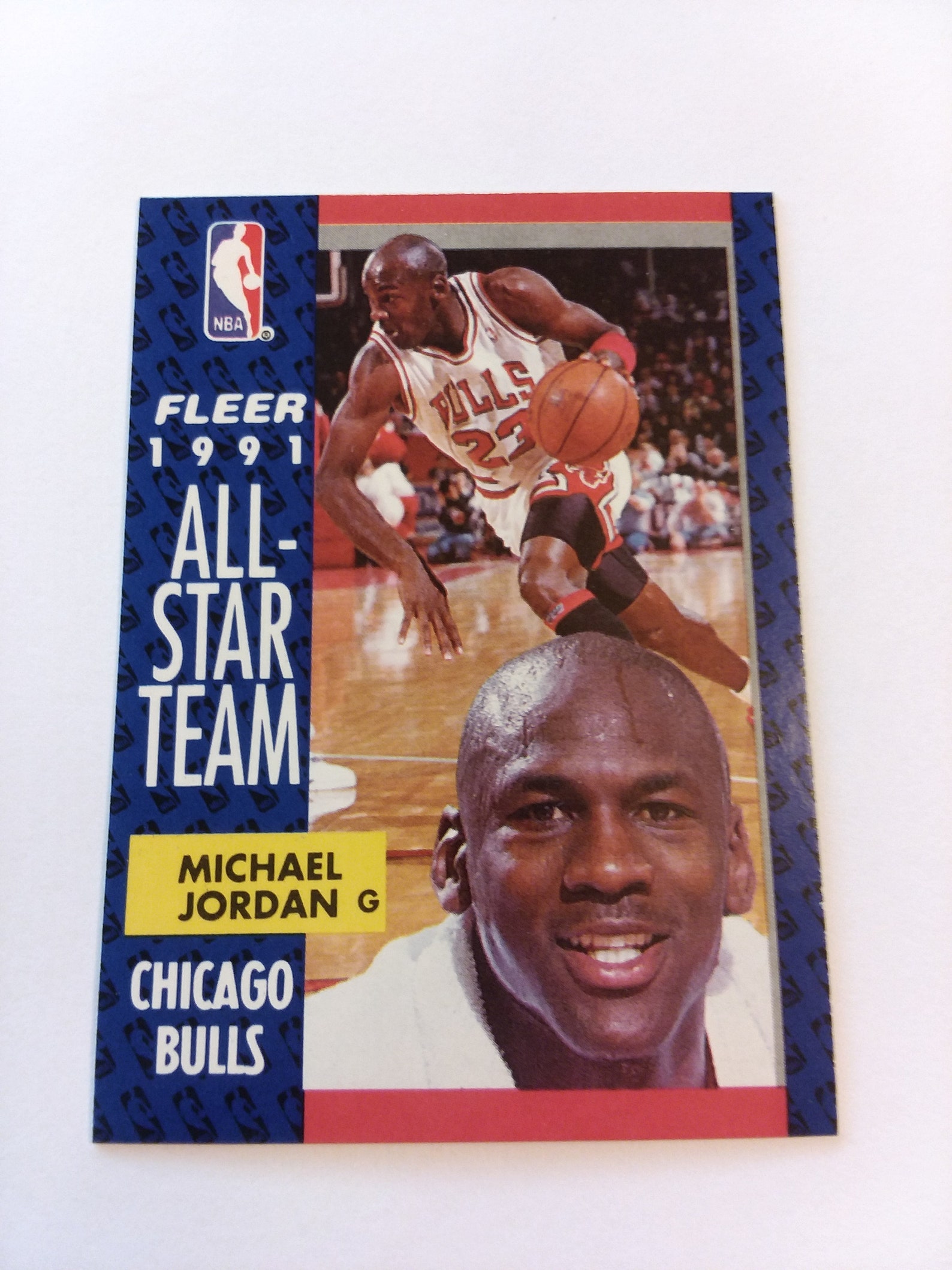 1991 Fleer Michael Jordan #211 Card Also Known as the "double Jordan ...
