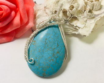 Magnesite necklace | Etsy