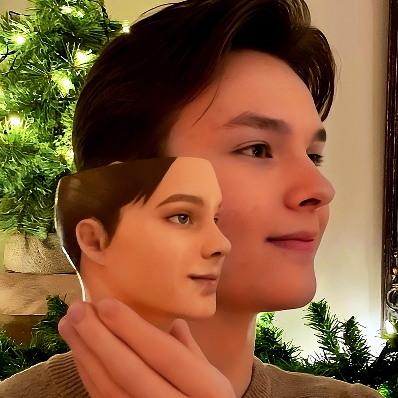 Custom Human Face Planter Eccentric Indoor Plant Pot, Unusual 3D ...