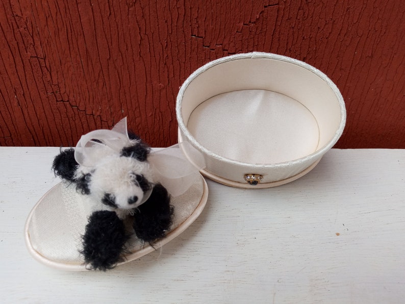 Little Plush Panda Bear Trinket Box Jewelry Box - Etsy