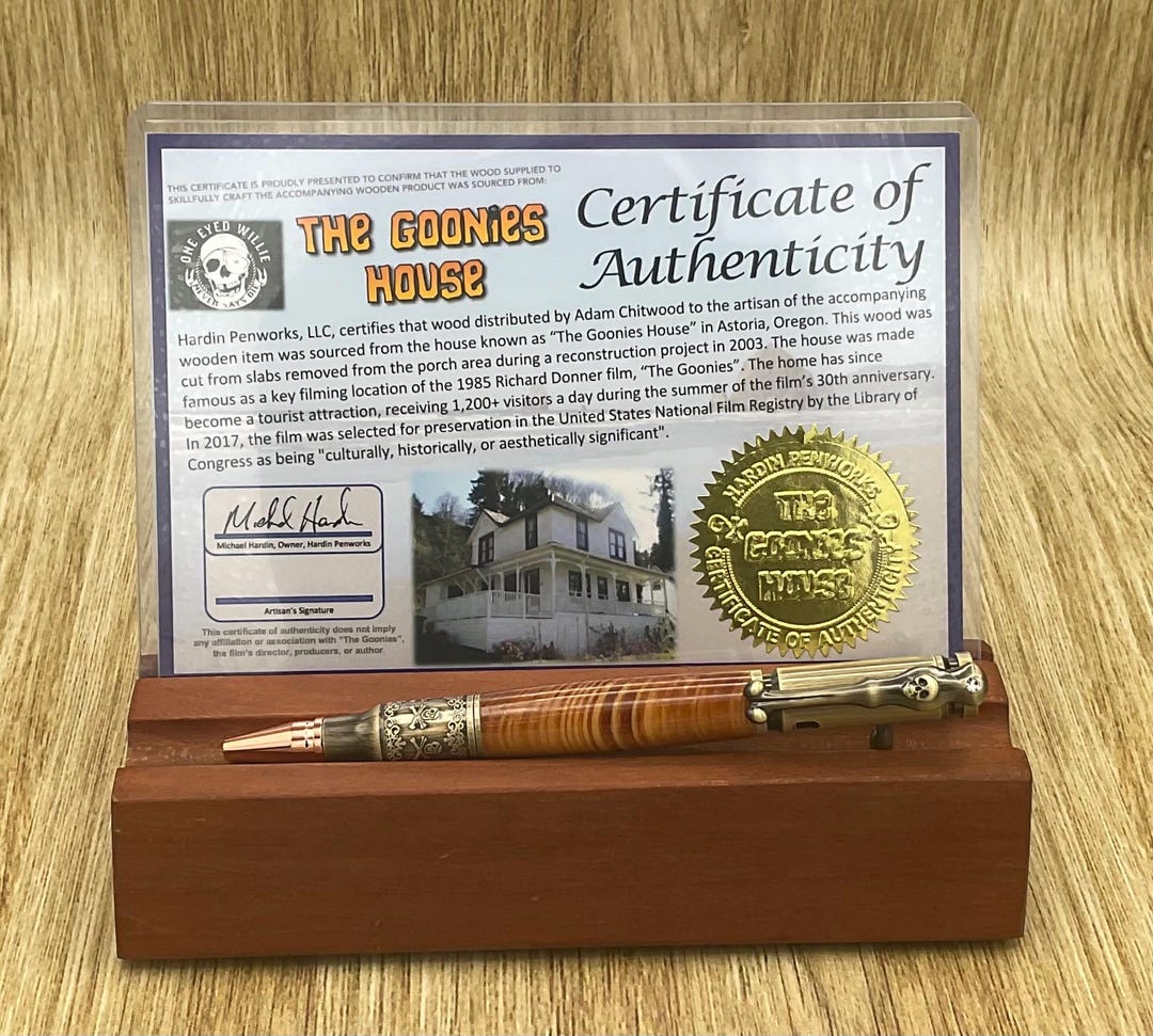 The Goonies House Pirate Pen ( Made With Authentic Wood From the ...