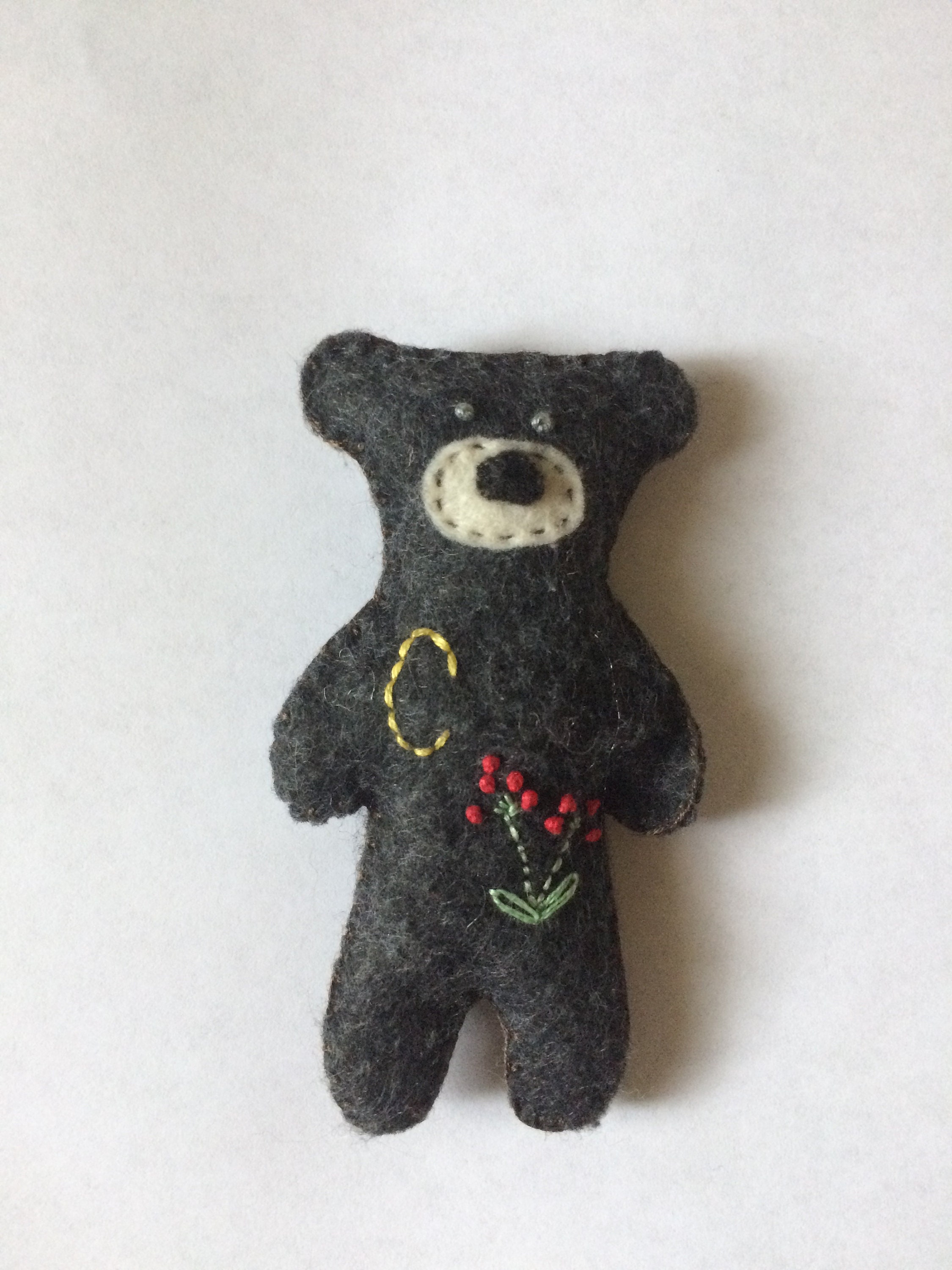 Pocket Bear - Felt Stuffed Animal - Etsy