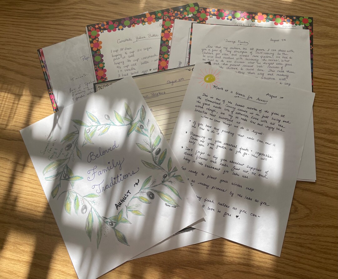 August Monthly Menu Planner - Etsy