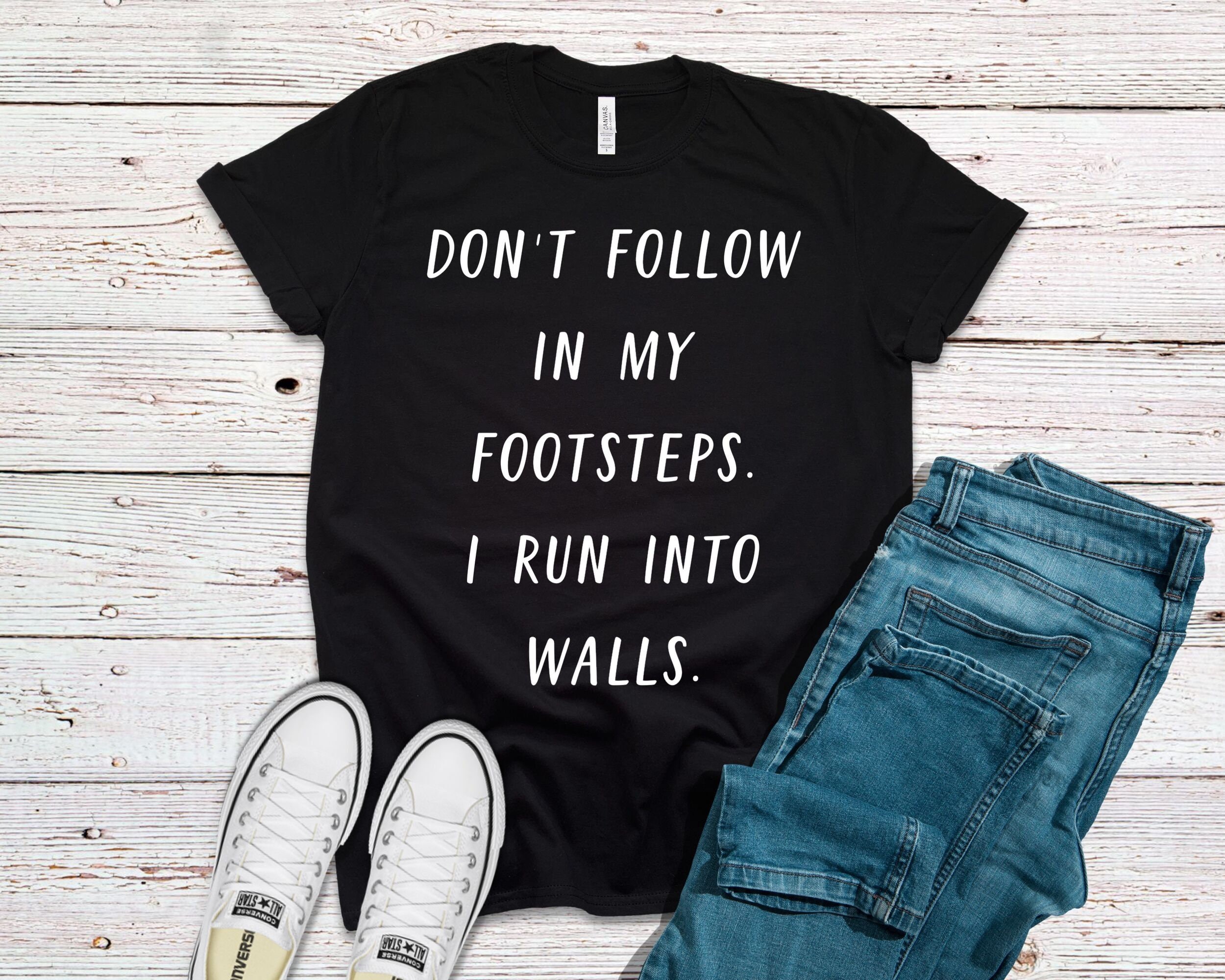Don't Follow My Footsteps Funny Exercise Clothing | Etsy