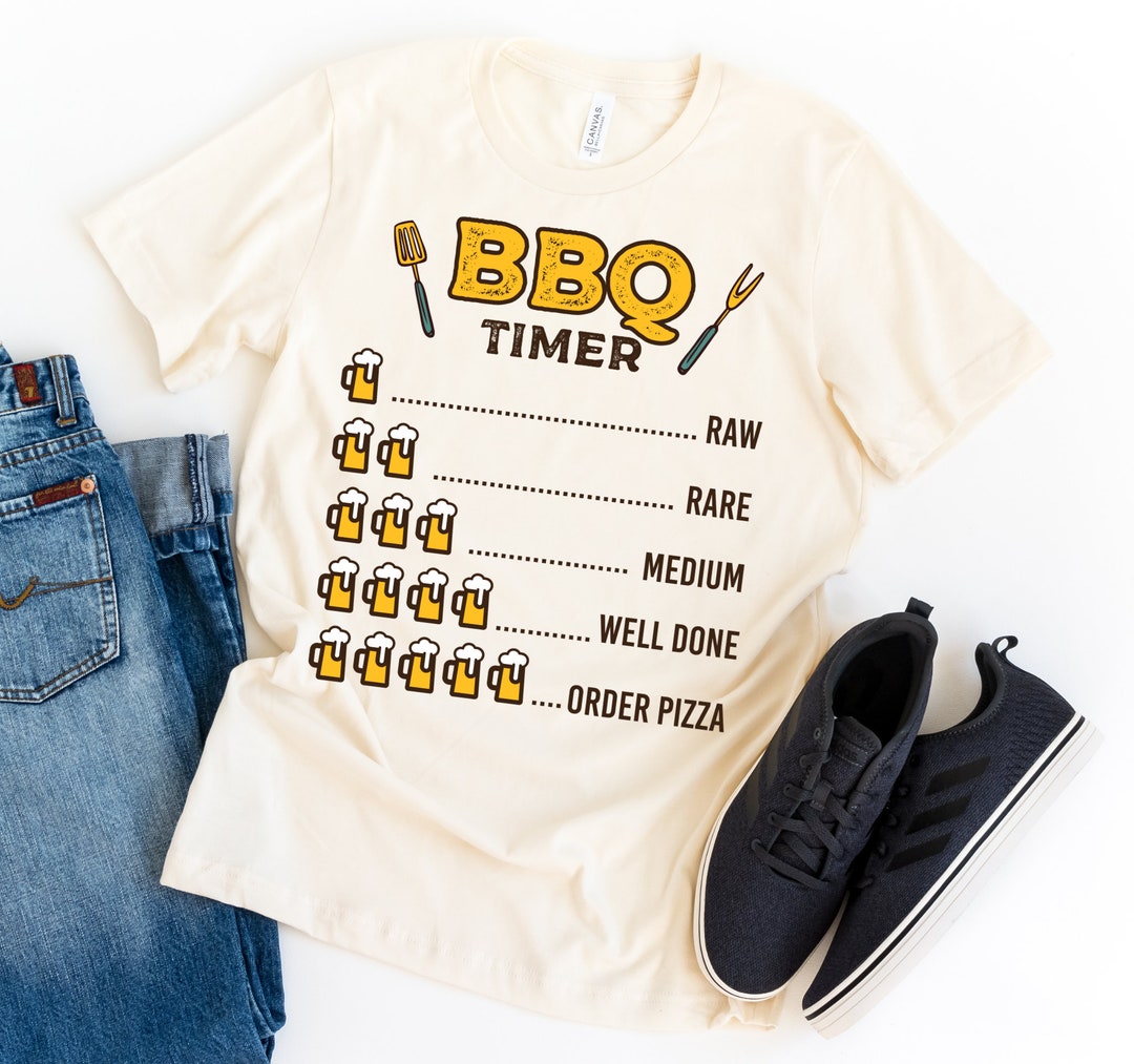 Funny BBQ Beer Timer Shirt, Grilling Shirt, Barbecue Shirt, BBQ Master ...