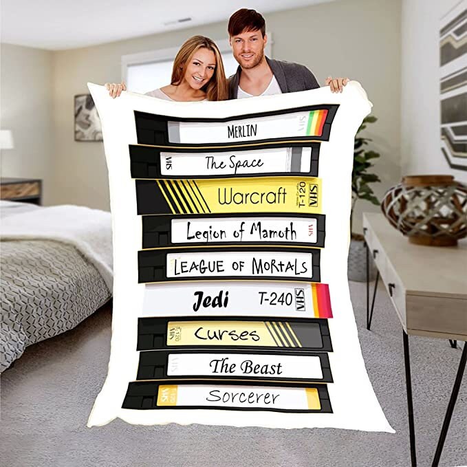 Personalized VHS Names Blanket Customized Movie Films Lover I | Etsy