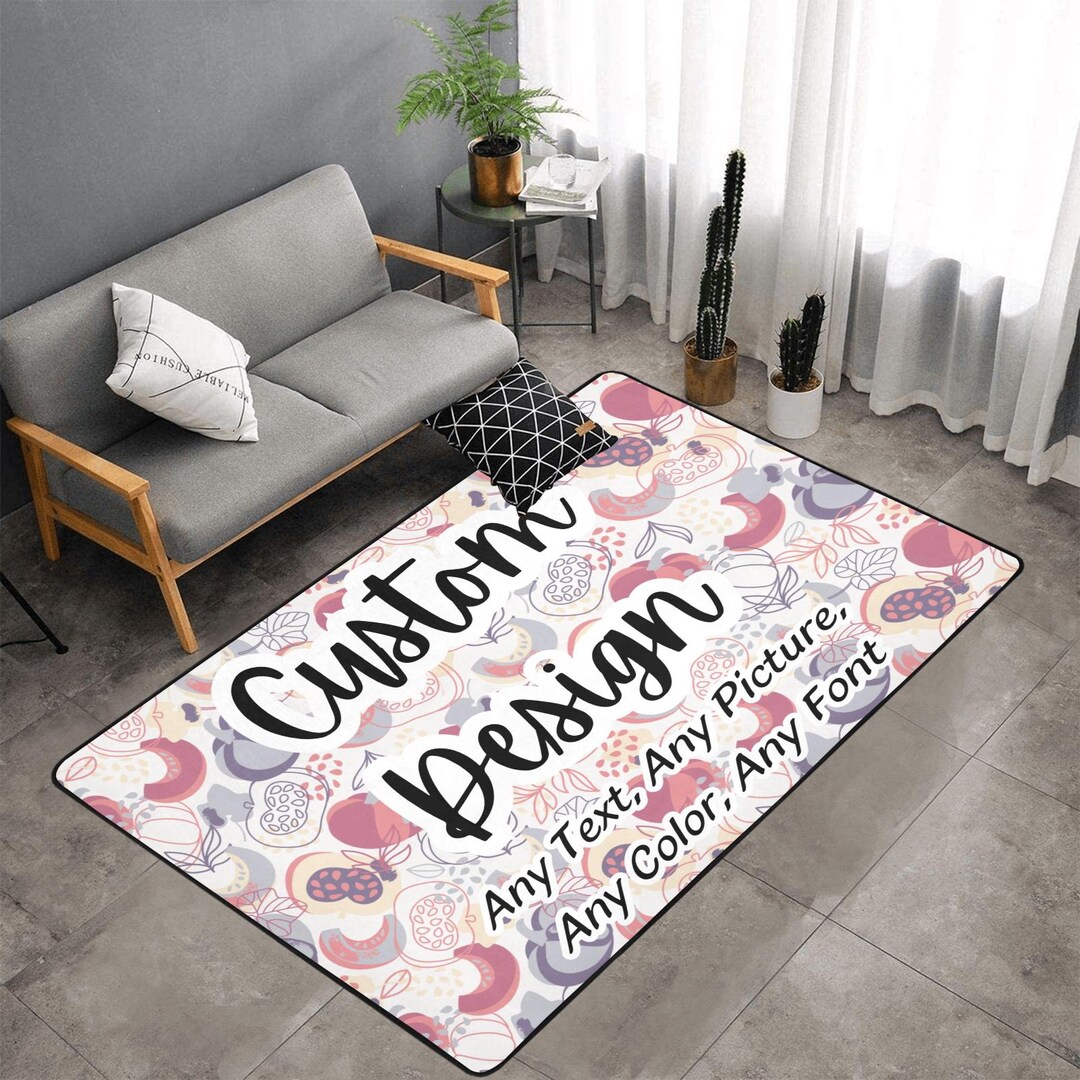 Personalized Area Rug: Custom Photo Collage, Soft Polyester - Etsy