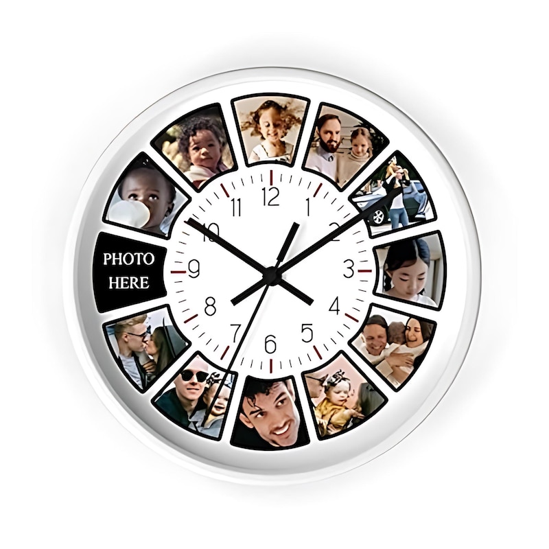 Personalized Clock With Pictures - Etsy