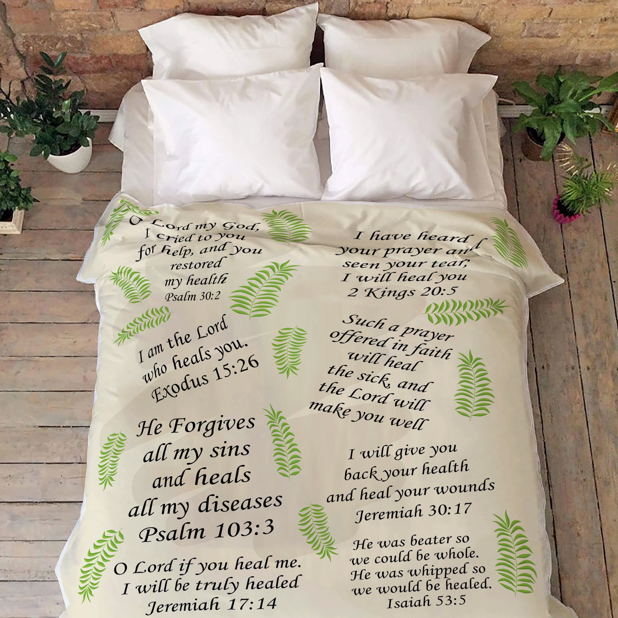 Personalized With Your Bible Quotes Prayer Blanket Scripture - Etsy