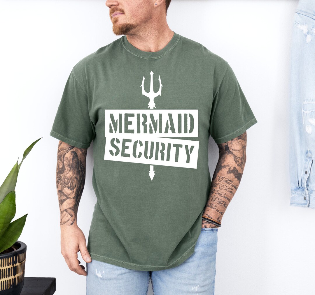 Mermaid Security Shirt, Merdad Shirt, Dad Shirt, Boys Mermaid Shirt ...