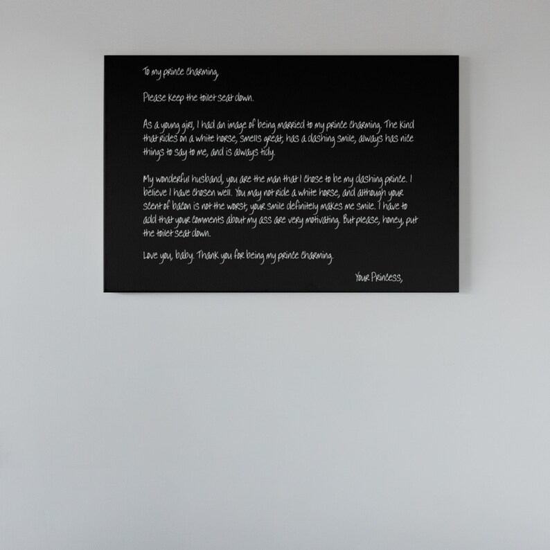 Custom Letter Canvas Print Personalized Living Room Decor | Etsy