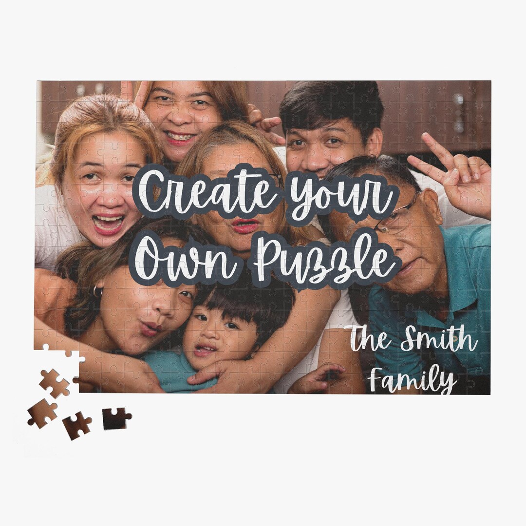 Custom Puzzle, Custom Gifts, Custom Photo, Custom Text, Custom Family ...