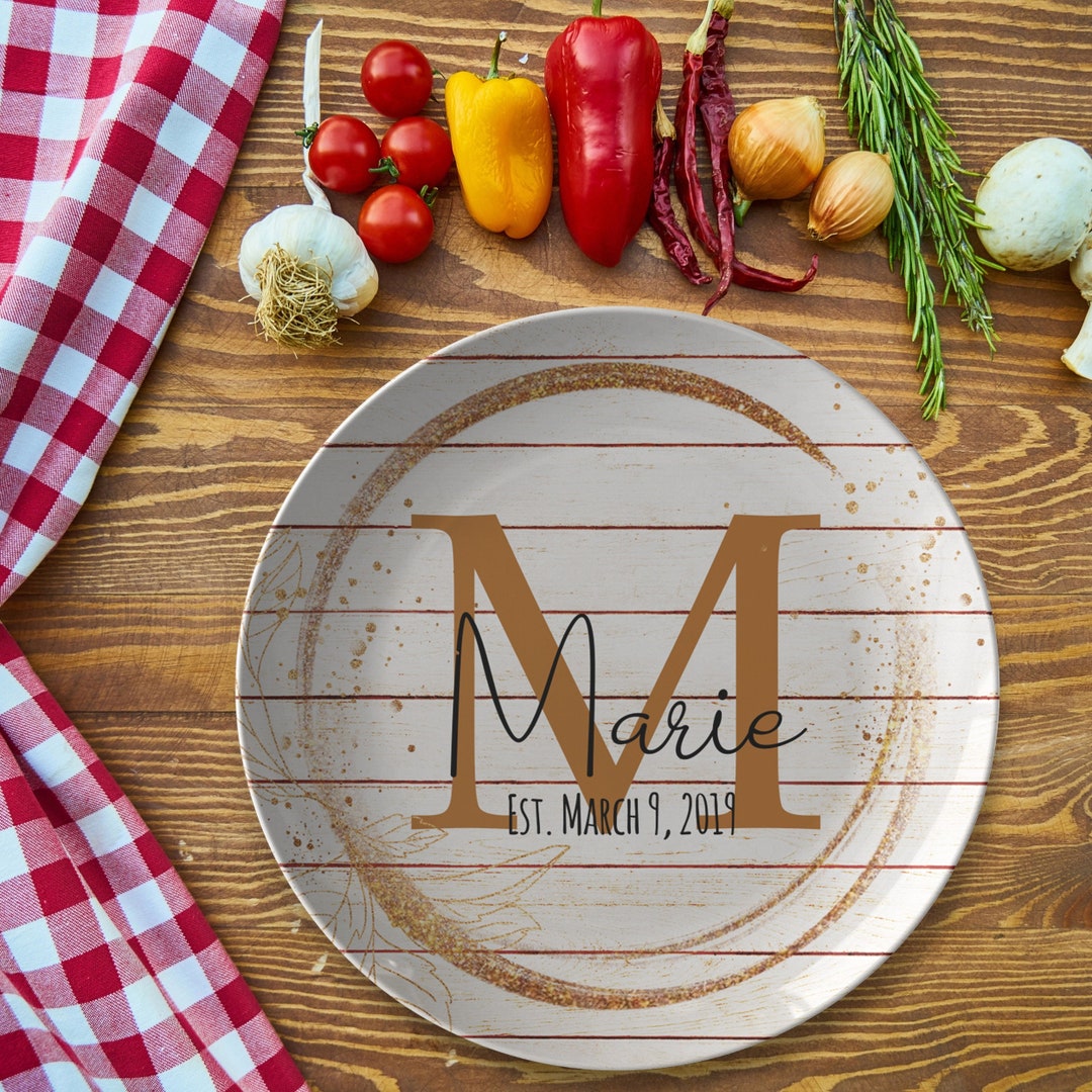 Personalized Name Plate Customized Kitchen Plate Custom Name Initial ...
