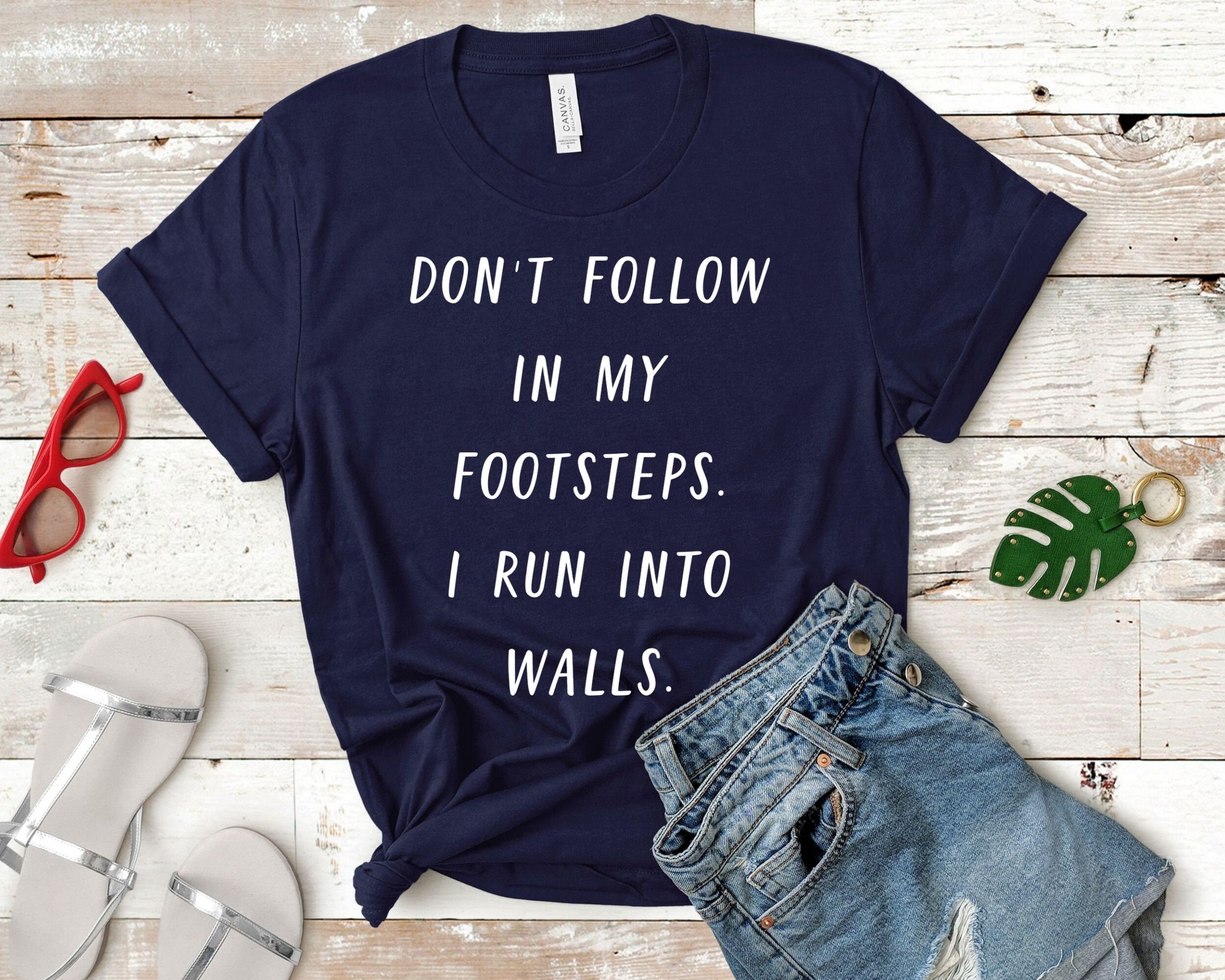 Don't Follow My Footsteps Funny Exercise Clothing | Etsy