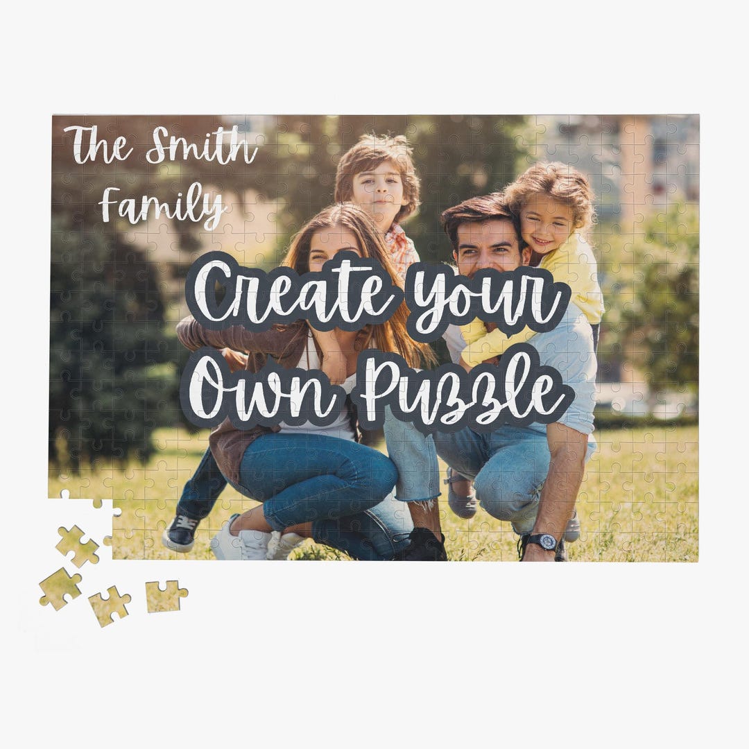 Custom Puzzle, Custom Gifts, Custom Photo, Custom Text, Custom Family ...