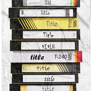 Personalized VHS Names Blanket Customized Movie Films Lover, Name ...
