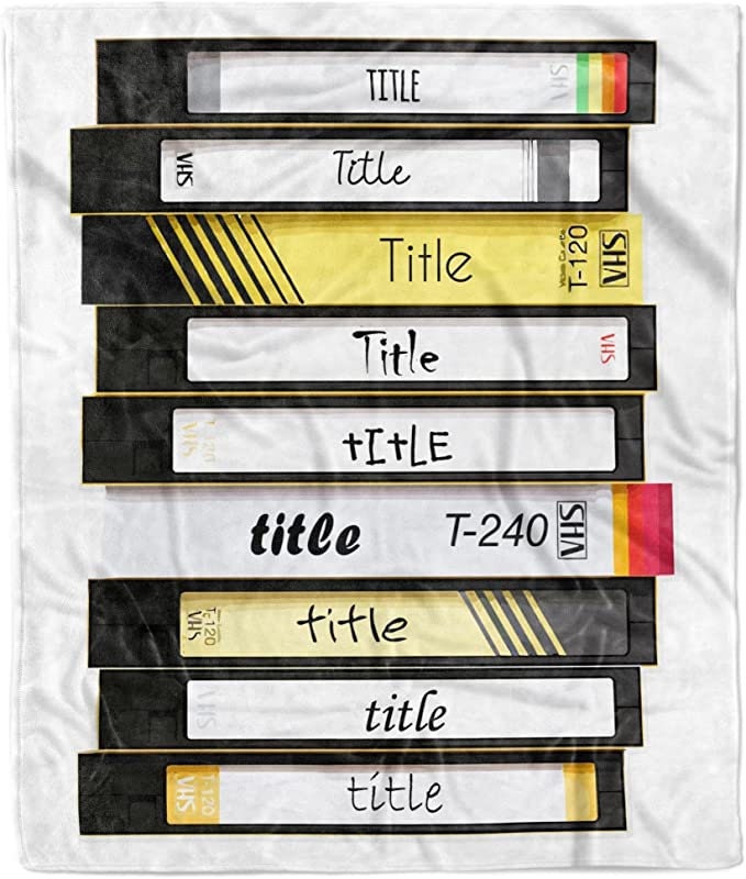 Personalized VHS Names Blanket Customized Movie Films Lover I | Etsy