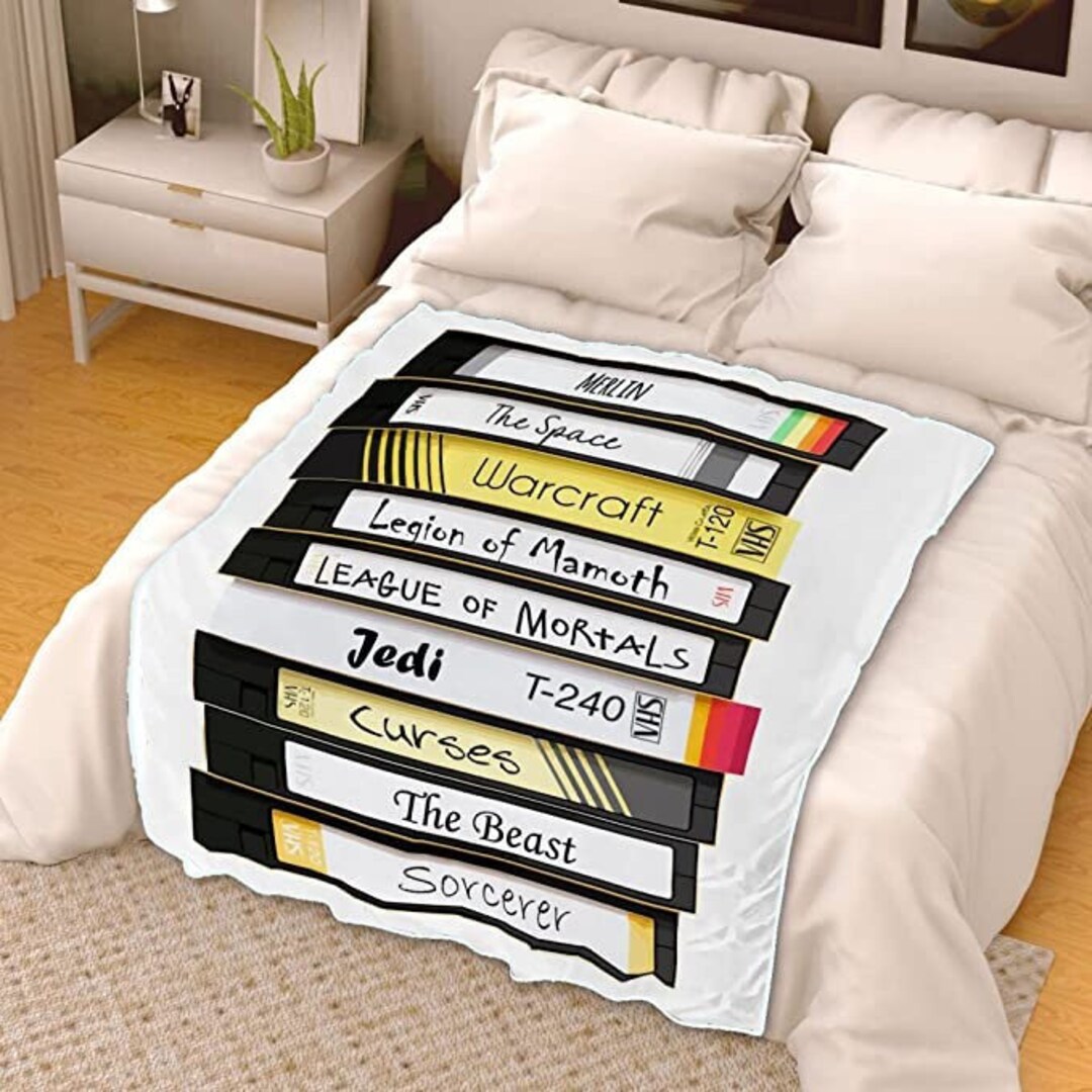 Personalized VHS Names Blanket Customized Movie Films Lover I Custom ...