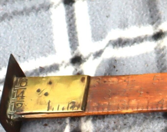 Antique Lumber Logging Measuring Stick With Brass End. 2 Feet Long - Etsy