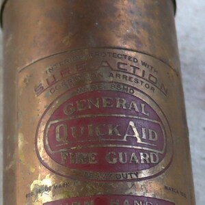 Vintage General Quick Aid Fire Guard 85HD the General Detroit Corp ...
