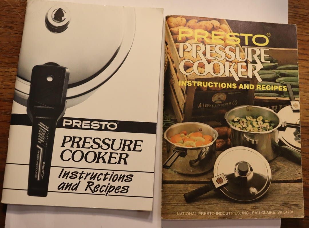 2 Vintage Presto Pressure Cooker Instructions and Recipes Books 1977 - Etsy