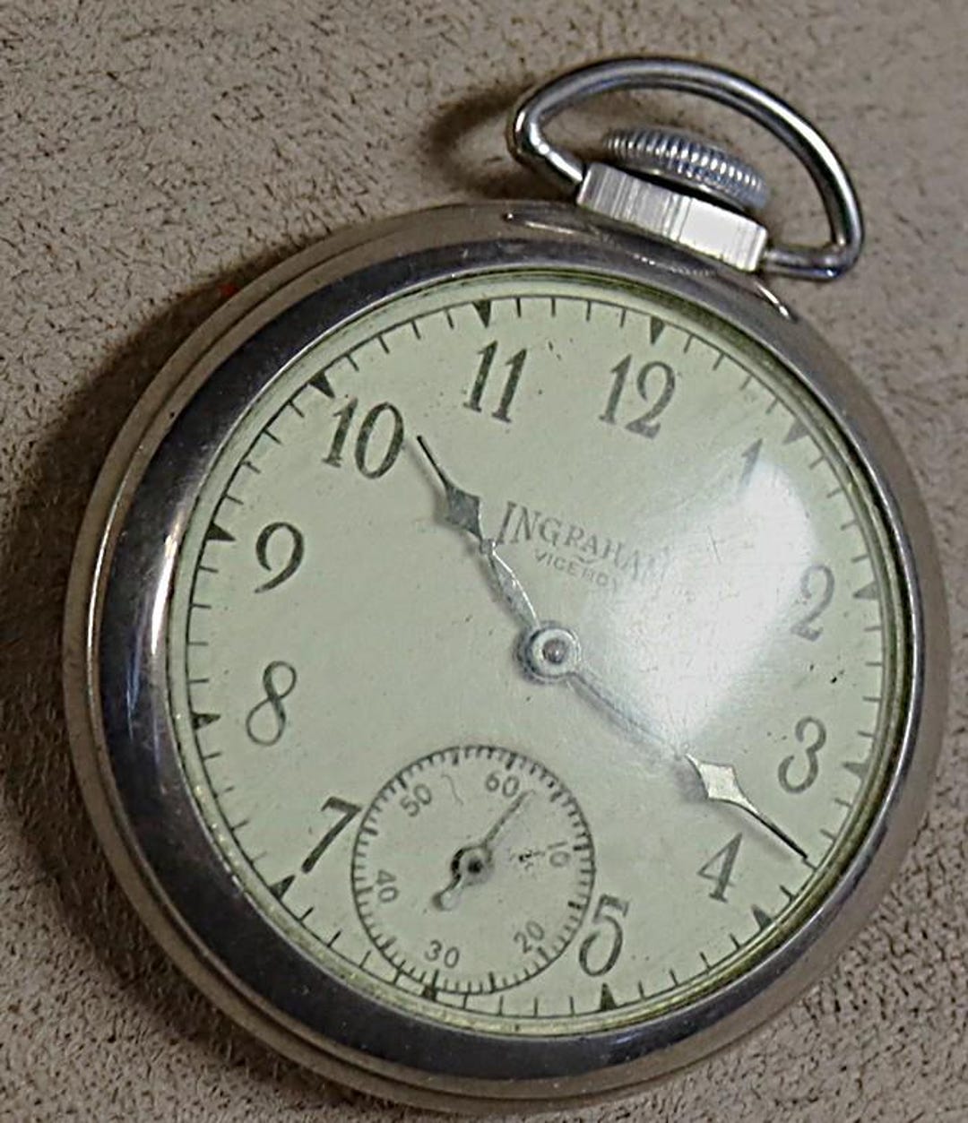 Vintage Ingraham Viceroy 2-inch Working Pocket Watch - Etsy