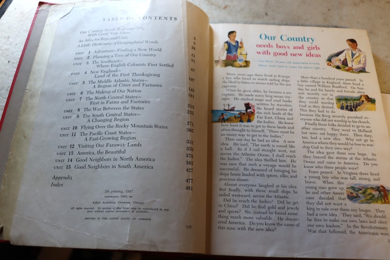 Vintage School Books From the 1940's and 50's - Etsy
