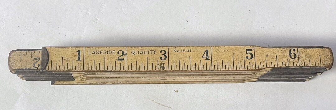 Vintage 6 Foot Fold up Ruler. Lakeside #1841. - Etsy