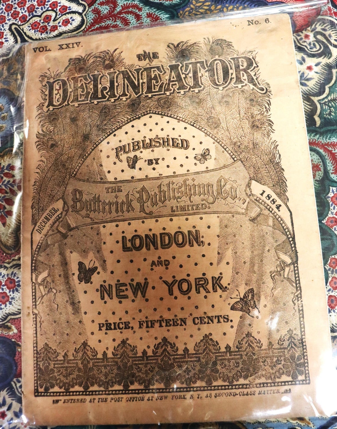December 1884 the Delineator Butterick Publishing Fashion Magazine - Etsy