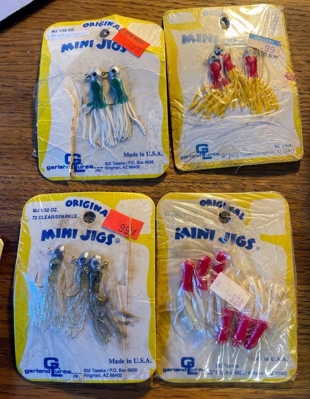 4 Packs of Vintage Mini Jigs by Garland Lures - Etsy