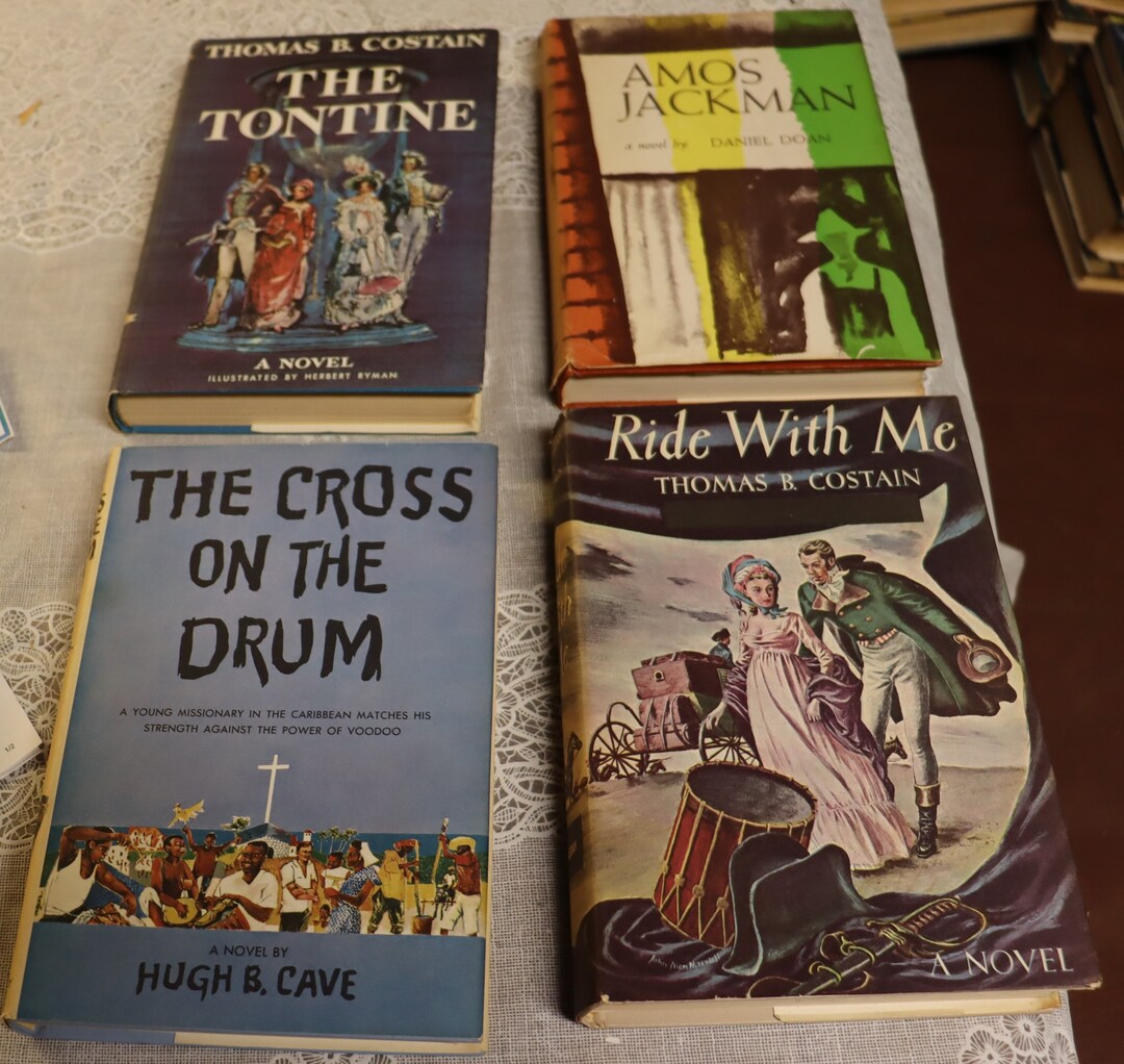 Vintage 1940s-50s Book Set: Decorative Novels With Dust Covers - Etsy