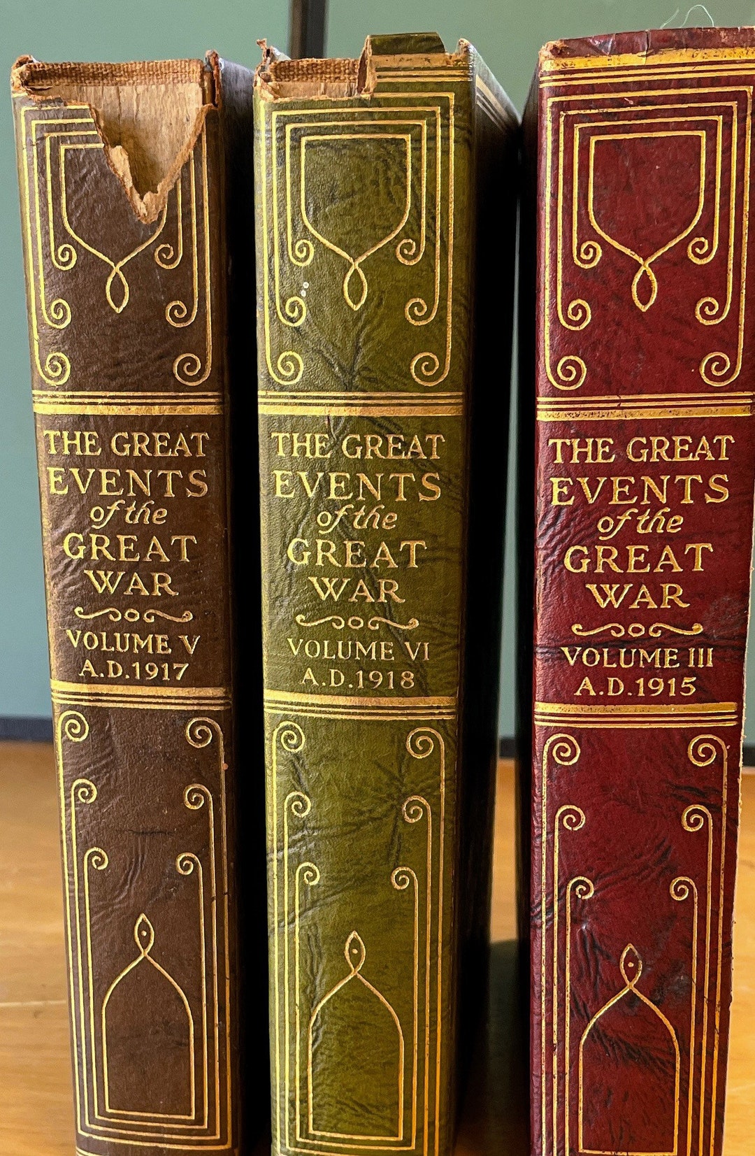 3 Volume Set of the 1923 Edition of Source Record of the World's Great ...