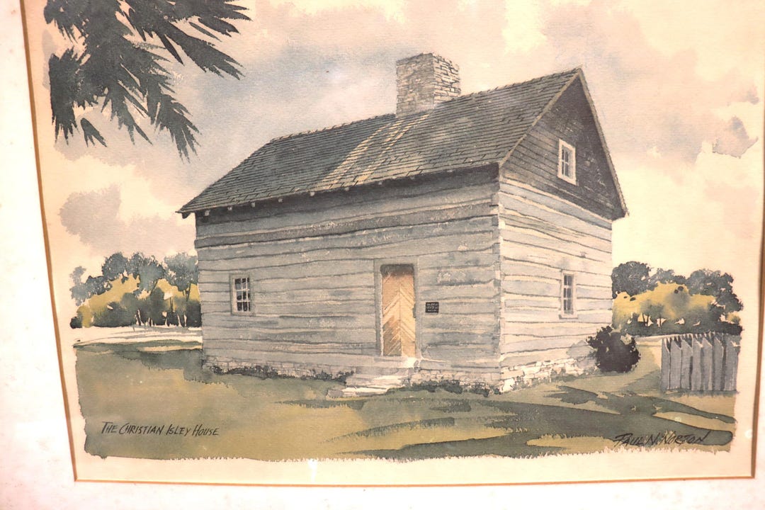 The Christian Isley House by Paul Norton Watercolor 17 by 21 Inches - Etsy