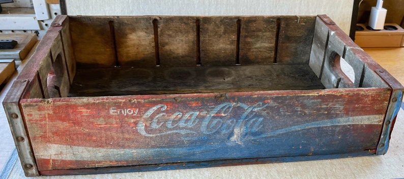 Coke Wood Crate 1960s - Etsy