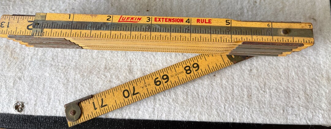 Vintage Lufkin Extension Ruler 6 Feet - Etsy