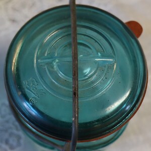 Vintage Blue Ball Ideal Glass Mason Bicentennial 1776 -1976 Quart Wire ...