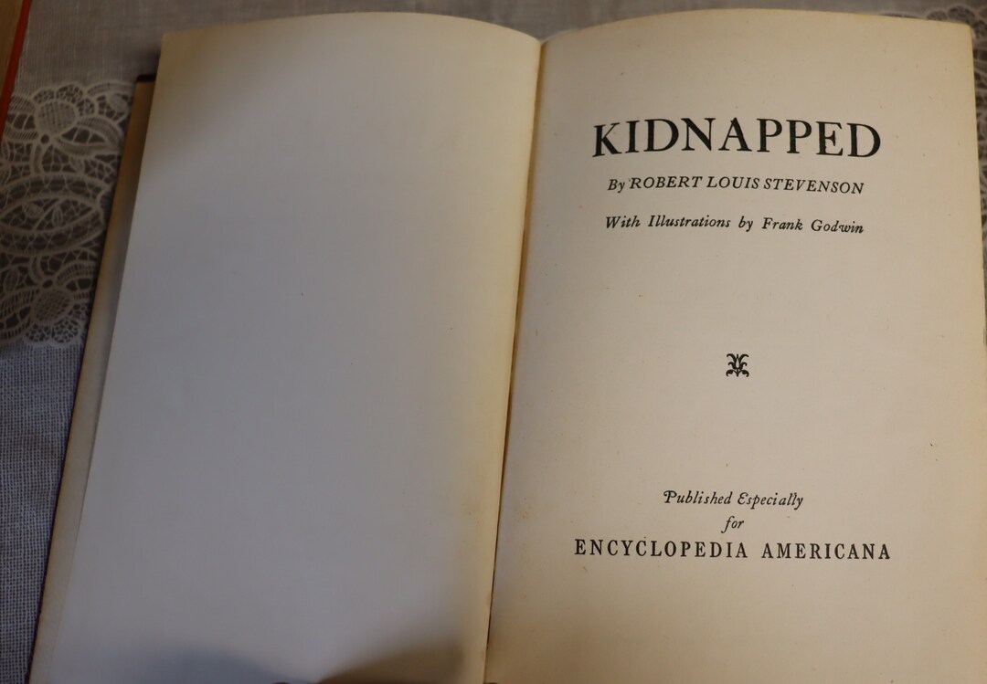 Vintage Hardcover Kidnapped by Robert Louis Stevenson 1925 John Winston ...