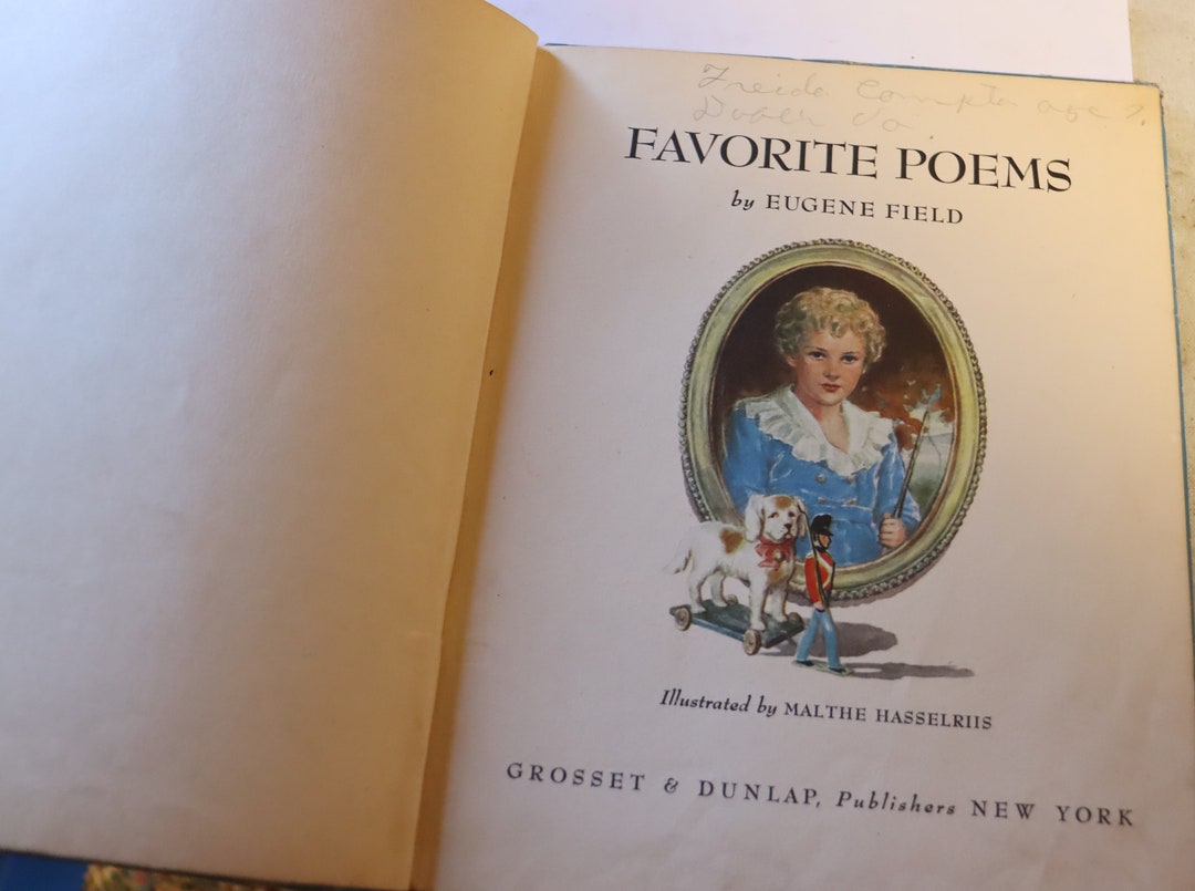 Vintage School Books From the 1940's and 50's Including Favorite Poems ...