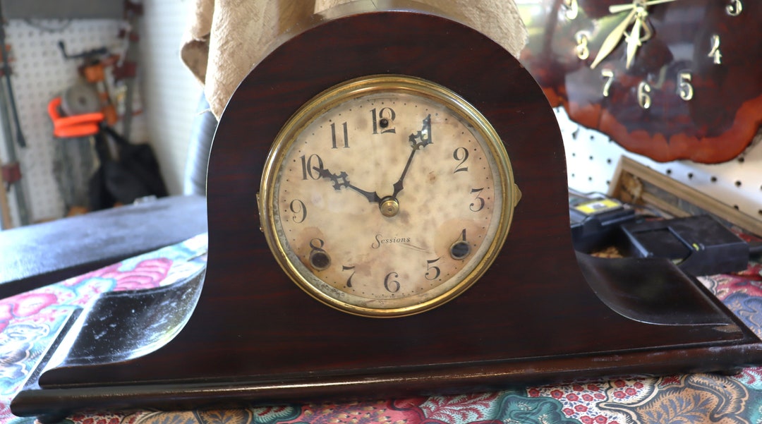 Vintage Sessions Onion Head Mantle Clock. Working - Etsy