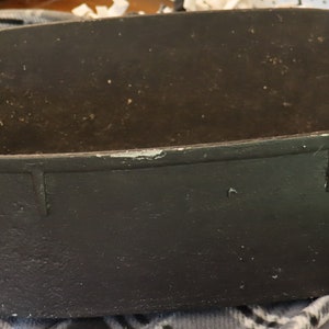 Vintage IAS Cast Iron Pot - Isaac A. Sheppard & Co. - 24x11x8 Inches - Etsy