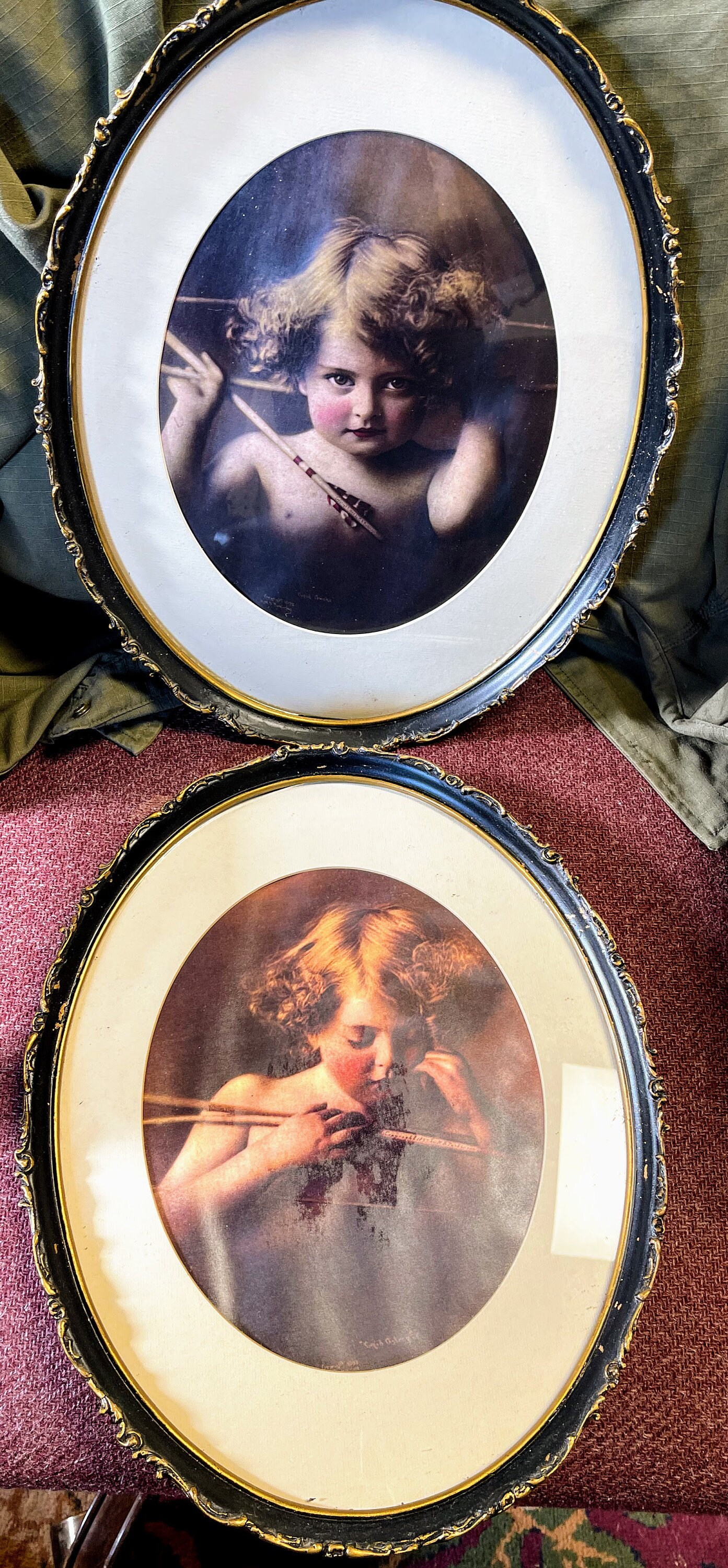 Art & Collectibles Black & White A lovely Cupid Awake and Cupid Asleep ...