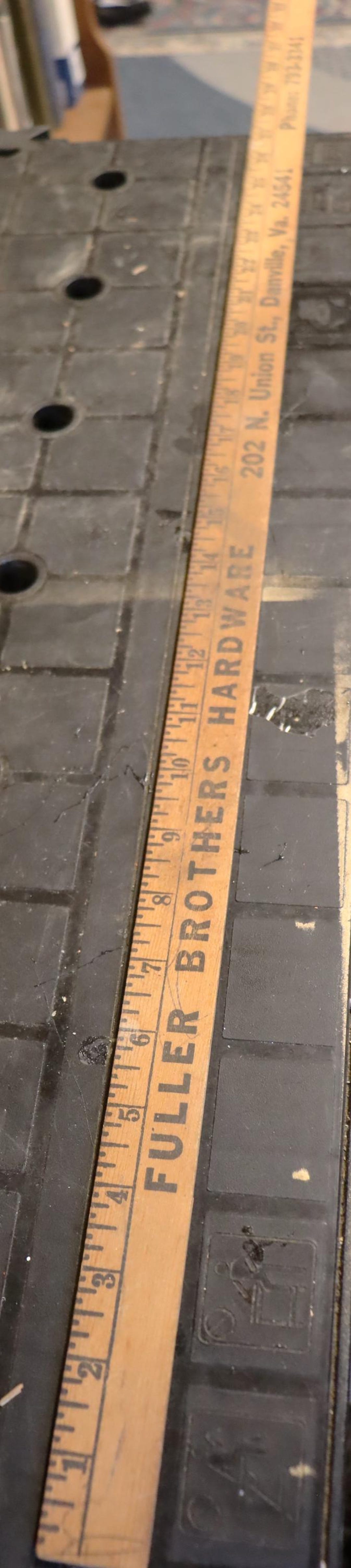 Vintage Yardstick Fuller Brothers Hardware Danville VA Hanline Paints ...