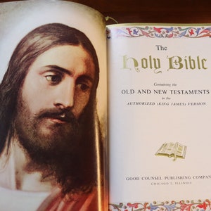 Holy Bible Guiding Light Edition 1956 Good Counsel Publishing Company ...