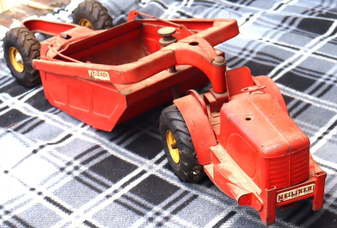 1950s Doepke Model Toys Heilner Tractor Earthmover Grader Scraper ...