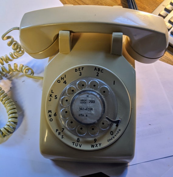 Western Bell Rotary Phone Beige | Etsy