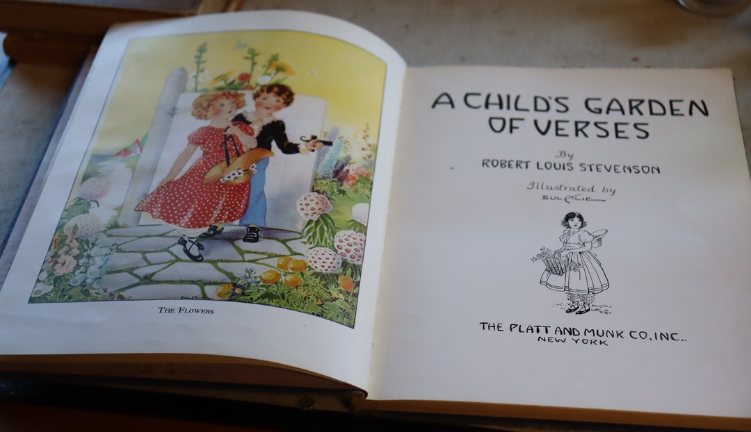 Vintage A Childs Garden of Verses Robert Louis Stevenson 1950 Platt and ...