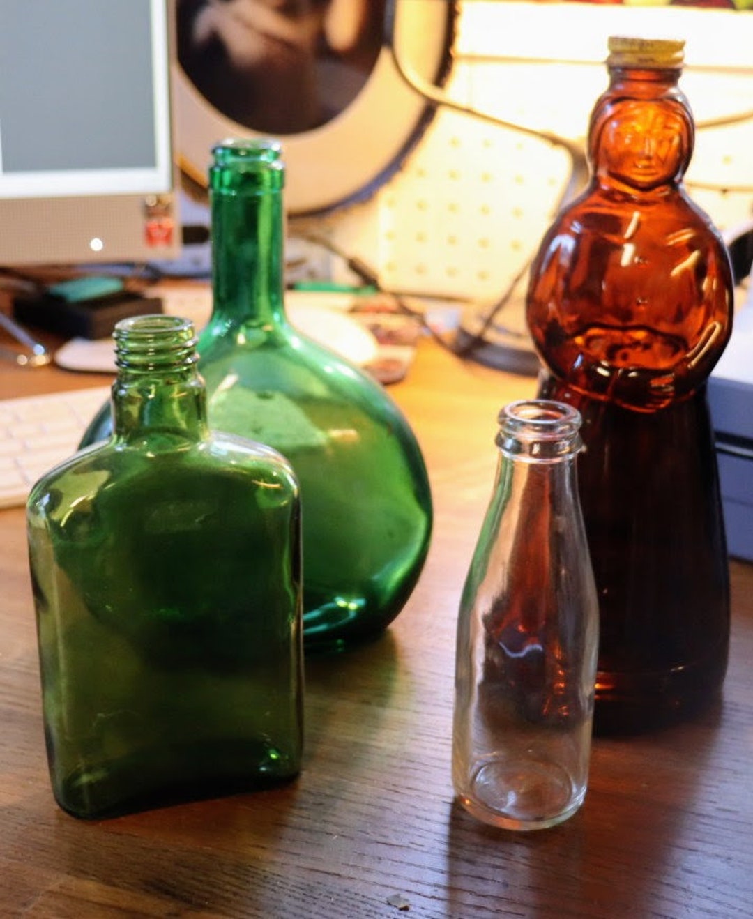 Vintage Group of 4 Advertising Bottles - Etsy