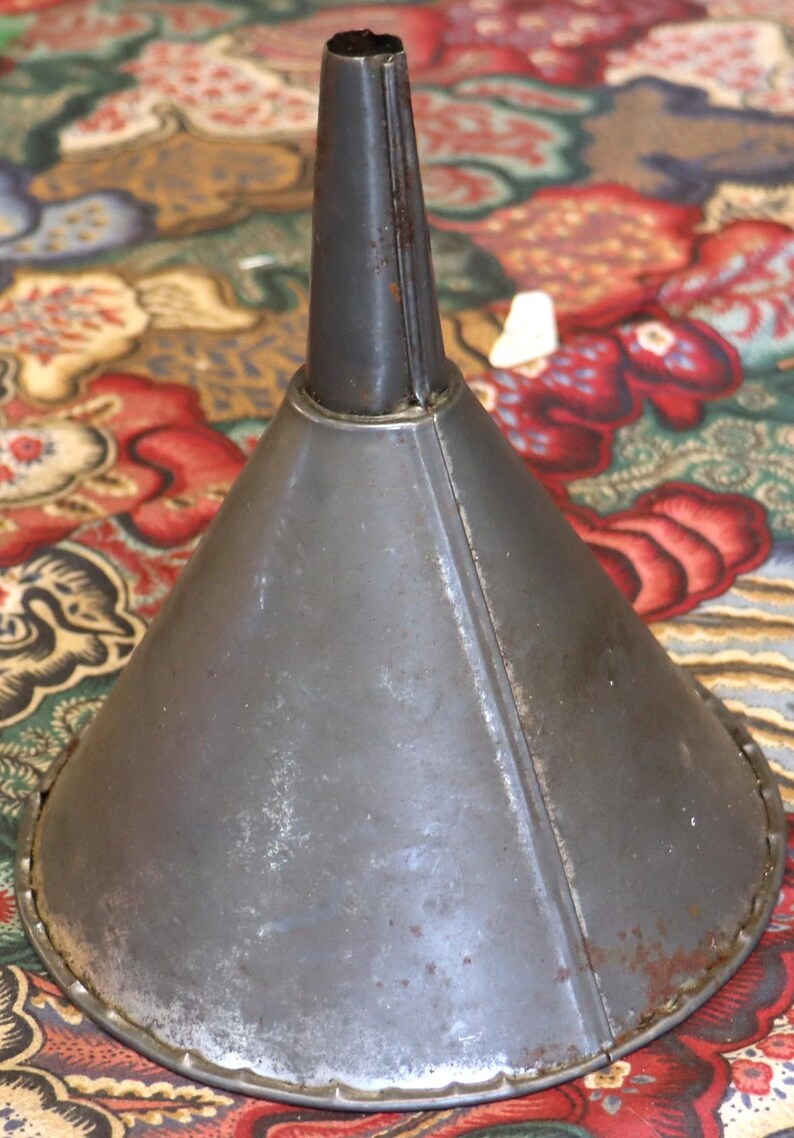 Vintage 6 Inch Metal Funnel - Etsy